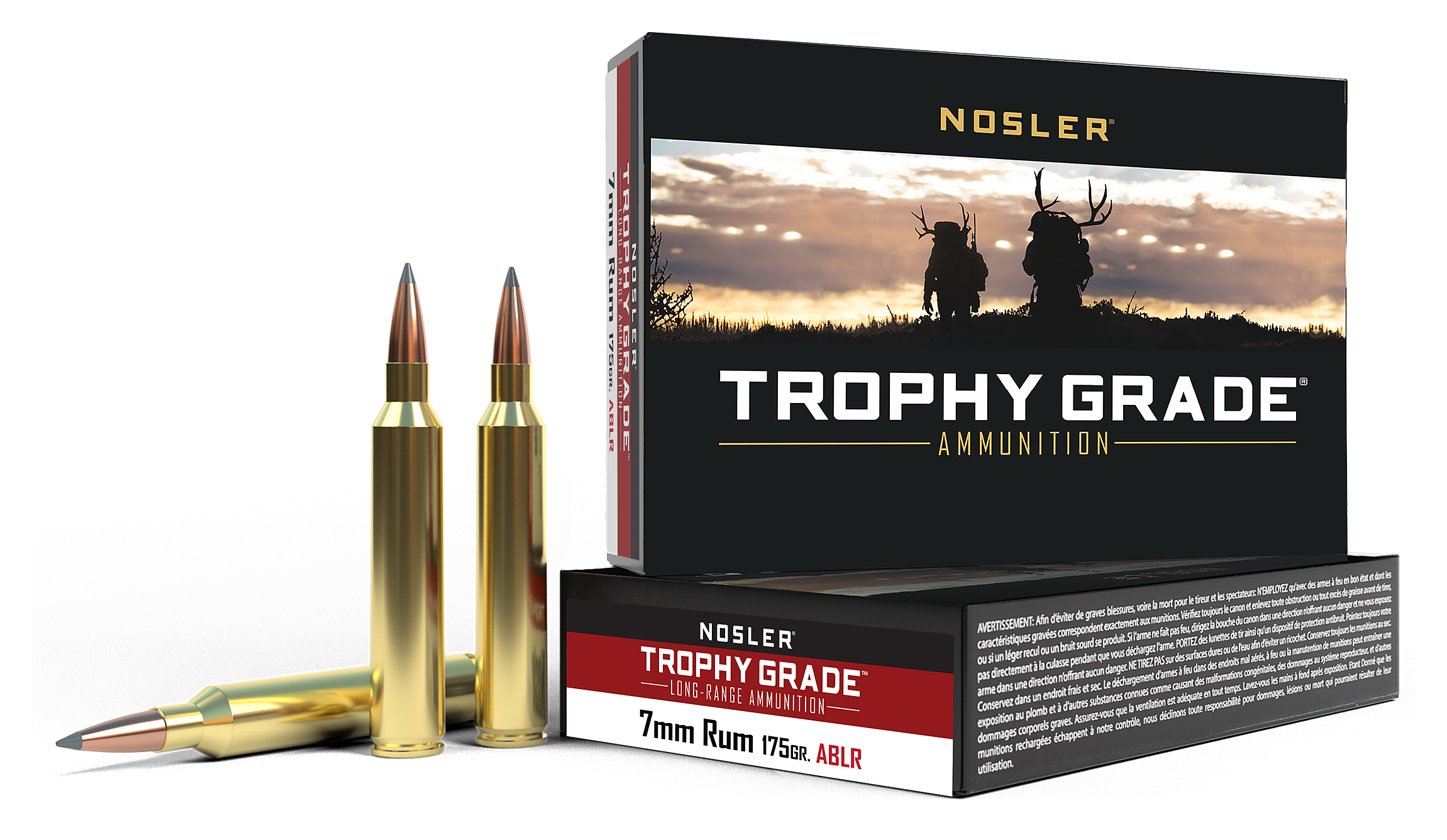 Nosler Trophy Grade 7mm Remington Ultra Mag 175 Grain Centerfire Rifle ...